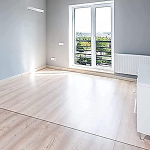 Clear PVC Desk Chair Mat 1mm Clear Vinyl Plastic Floor Runner Protector, Non Skid Transparent Hallway Entrance Doormat Kitchen Low Pile Carpet Protector Pad, Waterproof,50/80/90/100/120/140cm wide for