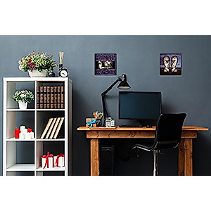 Black Music Album Frame - Made To Display Vinyl LP Album Covers 12.5" x 12.5" - Four Frames - Hanging Hardware Installed with No Assembly Required - Easy to Hang - Music Vinyl LP Album Cover 4-Pack