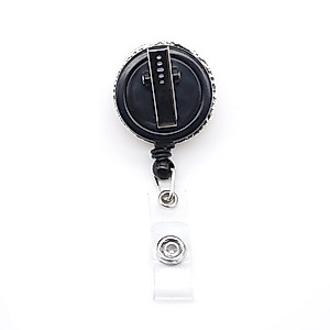 Cute Rhinestone Dropping Nurse Retractable ID Pull Badge Reel Holder