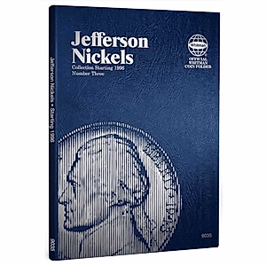 1938 - to Present - Whitman Jefferson Nickel 3 Book Set with 2004 and 2005 P, D Nickels 8 Coin Set Nickel Seller Uncirculated