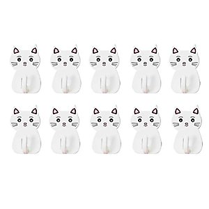 Cabilock Vintage Decor Shower Towel Hook 10pcs Adhesive Coat Hooks Rack Wall Mounted Decorative Metal Peg Hangers Kitchen Towel Hooks Hat Rack for Home Bedroom Wall Mounted Hooks Plastic Hangers