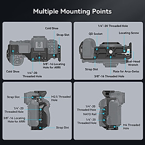 SmallRig Z 8 Camera Cage for Nikon Z 8, Anti-Twist Design and Aluminum Alloy Full Camera Cage, with Quick Release Plate for Arca-Swiss for Bird Shooting, Sports Shooting, Commercial Filming 3940
