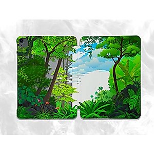 Cute Painted Forest Nature Landscape case Compatible with iPad Mini Air Pro 7.9 8.3 9.7 10.2 10.9 11 12.9 inch Pattern Cover New 2022 2021 Trifold Stand 3 4 5 6 7 8 9 Generation 517 (10.9" Air 4)
