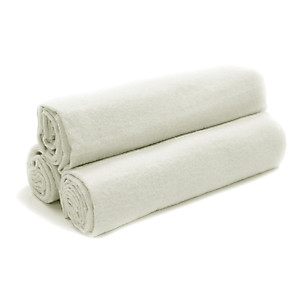Tadpoles 3-Piece Flannel Receiving Blankets - White | 30" x 30" | Crafted from 100% Soft Brushed Cotton | Ideal for Wrapping Babies, Use as a Burp Cloth & More | Gentle, Durable & Absorbent
