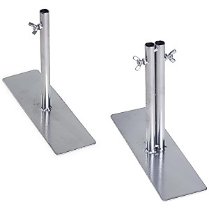 Displays2go Gridwall Panel for Art Work, Double Sided, Iron Build – Silver Finish (AD3PNL)