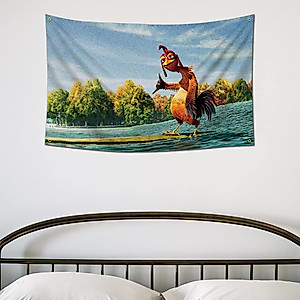 Chicken Flag For Room Guys,3x5 ft Banner,Funny Poster Durable Man Cave Wall Flag with 4 Brass Grommets for College Dorm Room Decor,Outdoor Party