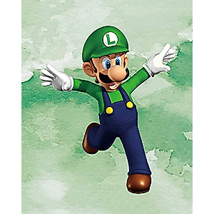 Super Mario Art Prints Toad Super Mario Prints Wall Art Game Room Decor Birthday Painting Set of 4 Pieces (8”X10”Canvas Picture), Bathroom Room Painting, Frameless