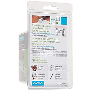 DYMO 1738541 LW Small Labels, 1-Inch x 2-1/8-Inch, White, Self-Adhesive, Roll of 500, for LabelWriter Label Makers