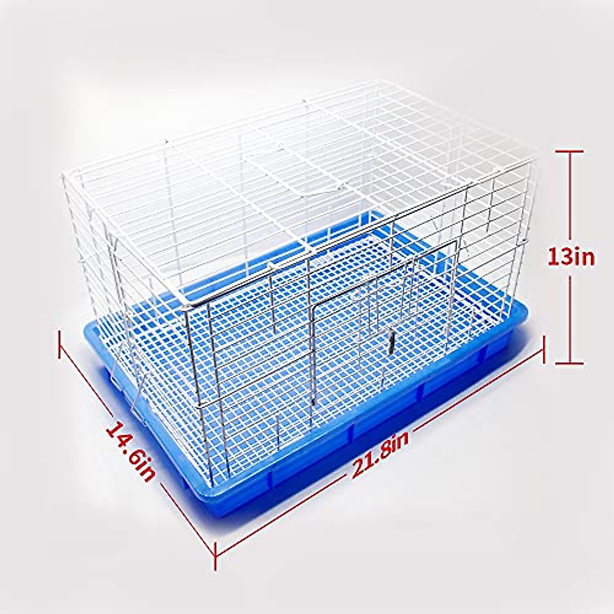 konrissun Pet Cages for Small Animals Dimension 21.8x14.6x13 INCH Habitats Cages,Short-Haired Hamsters Guinea Pig Habitats ,Rabbit Habitats, Small Cat&Dog Cages