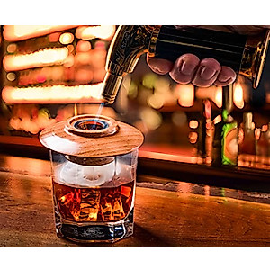 Premium Cocktail Smoker Kit with Torch and Wood Chips, 4 Flavors - Old Fashioned Smoker Kit, Bourbon & Whiskey Drink Smoker Infuser Kit - Whiskey Gifts for Men, Dad, Husband (No Butane)