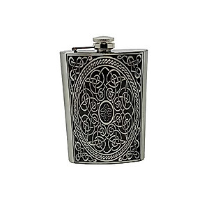 8oz Celtic Design Flask L1