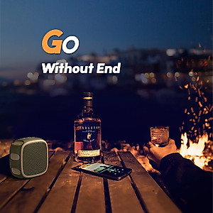 DOSS Waterproof Bluetooth Speaker: Bluetooth 5.0 Dual Pairing Loud Wireless Mini Speaker, 22H Playtime, IP67 Waterproof and Dustproof, Portable Outdoor Speaker for Camping, Hiking, Backpack, Shower