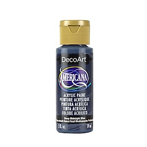 DecoArt Americana Acrylic Paint, 2-Ounce, Deep Midnight Blue
