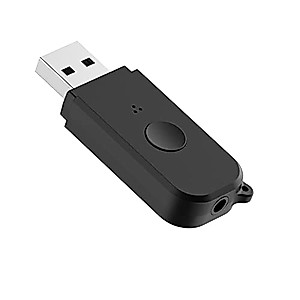 2 in 1 Bluetooth V5.3 Transmitter Receiver, USB Bluetooth Adapter, Wireless Audio Transmitter for TV to Bluetooth Headphones, Low Latency, Power by USB for TV/PC Home/Car Sound System