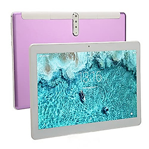 10.1 Inch Tablet WiFi 2.4GHz 5GHz 128GB Expandable 100‑240V Phone Tablet Dual SIM Dual Standby for Work (US Plug)