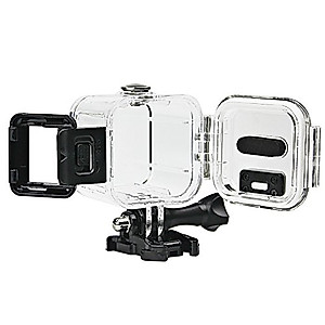 FitStill 60M Dive Housing Case for GoPro Hero 5 Session Waterproof Diving Protective Shell with Bracket Accessories for Go Pro Hero5 Session & Hero Session