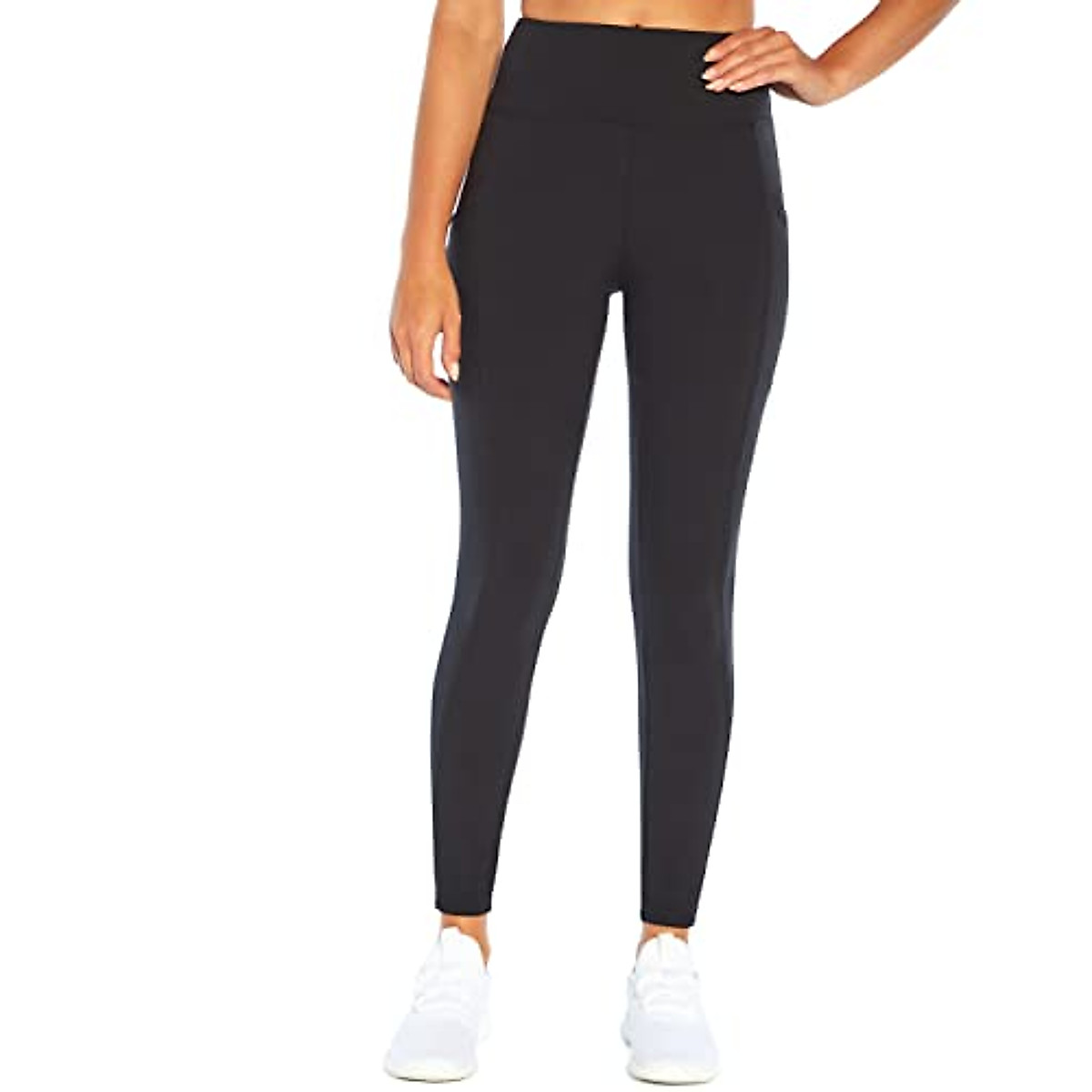 Marika Women's Standard Cameron High Rise Tummy Control Legging, Black, Medium