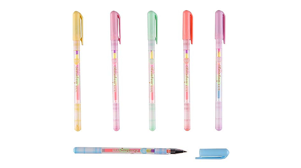 Ipienlee Rainbow Gel Ink Pens - 12 Multi-Colored Set