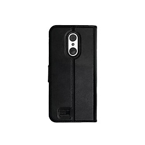Fixgut Phone Case Compatible with PEAQ PSP 400, Protective Case, Premium Bookcase Leather Case with Card Slots and Stand Function for PEAQ PSP 400, Black