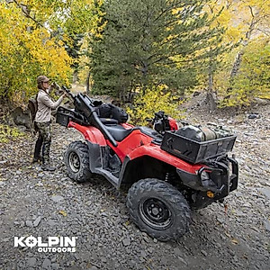 Kolpin 53350 ATV Rear Drop Rack Basket Convertible 3-in-1, Black, 43" l x 31" w x 10" h