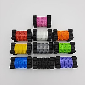 HERO Creations Life Counter 3 Rings Black Ends Magic The Gathering - RPG - Gloomhaven - Board Gaming (Green/Black)