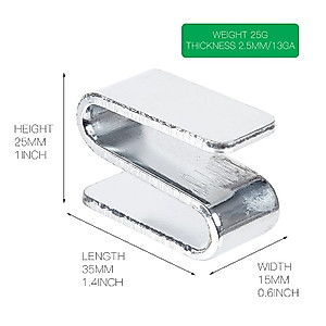 FUJIDENSO 8 Pack Wire Shelving S Hook/Connecting Wire Shelf Units Together/S Clips For Wire Sheling System (Chrome Plate)