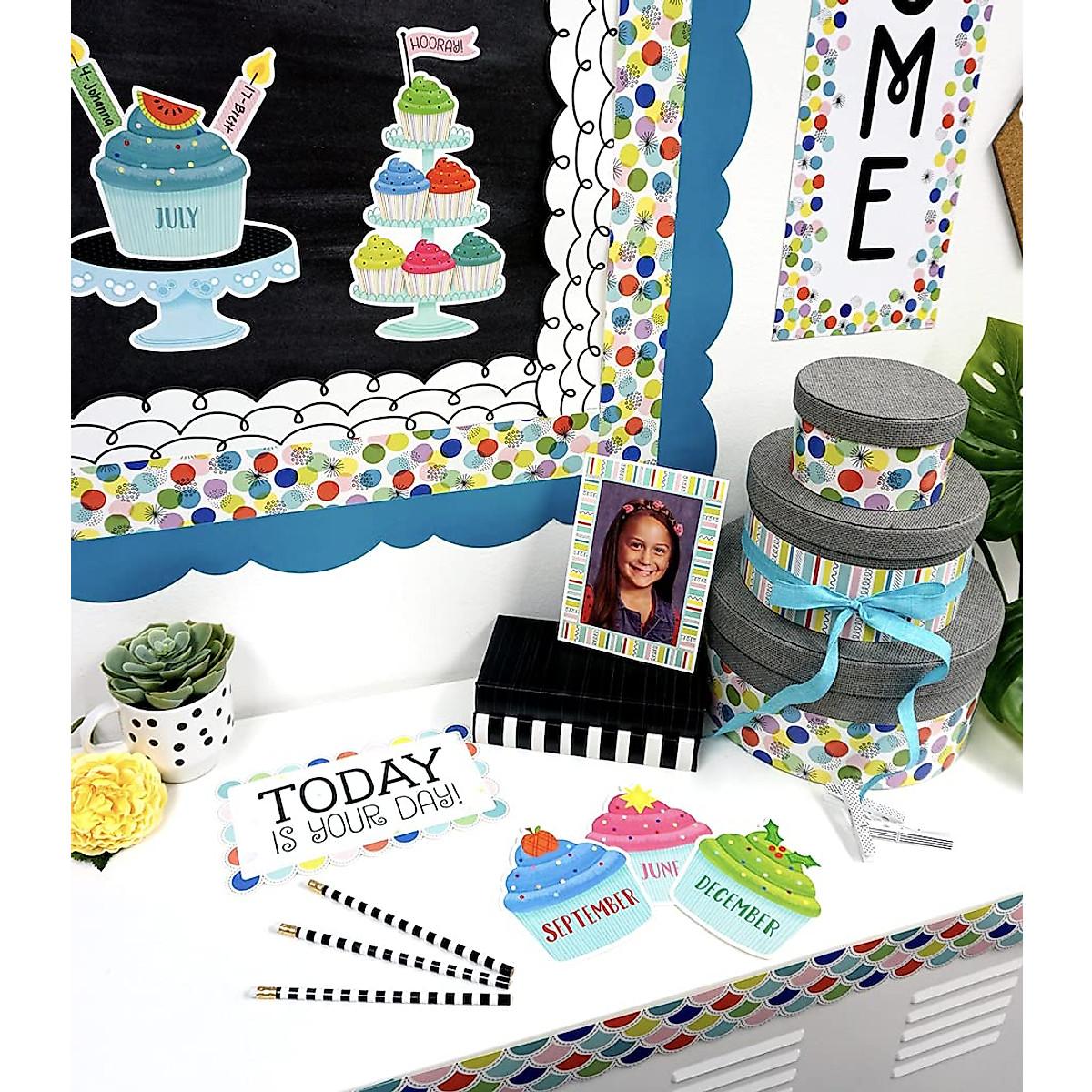 Creative Teaching Press Color Pop Birthday Mini Bulletin Board, CTP 8698