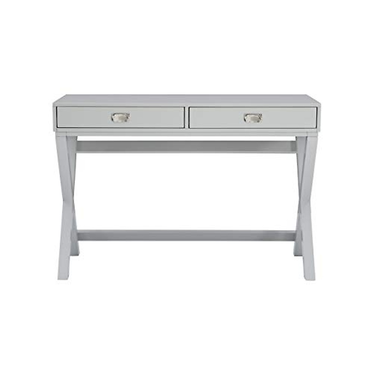 Linon Grey 2-Drawer Writing Jaycee Desk