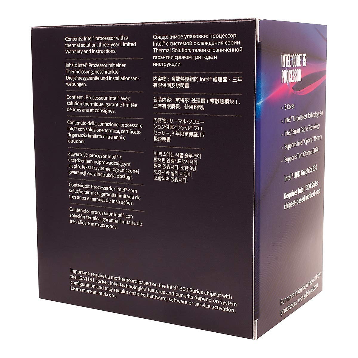 Intel Core i5-8400 Desktop Processor 6 Cores up to 4.0 GHz LGA 1151 300 Series 65W (Renewed)