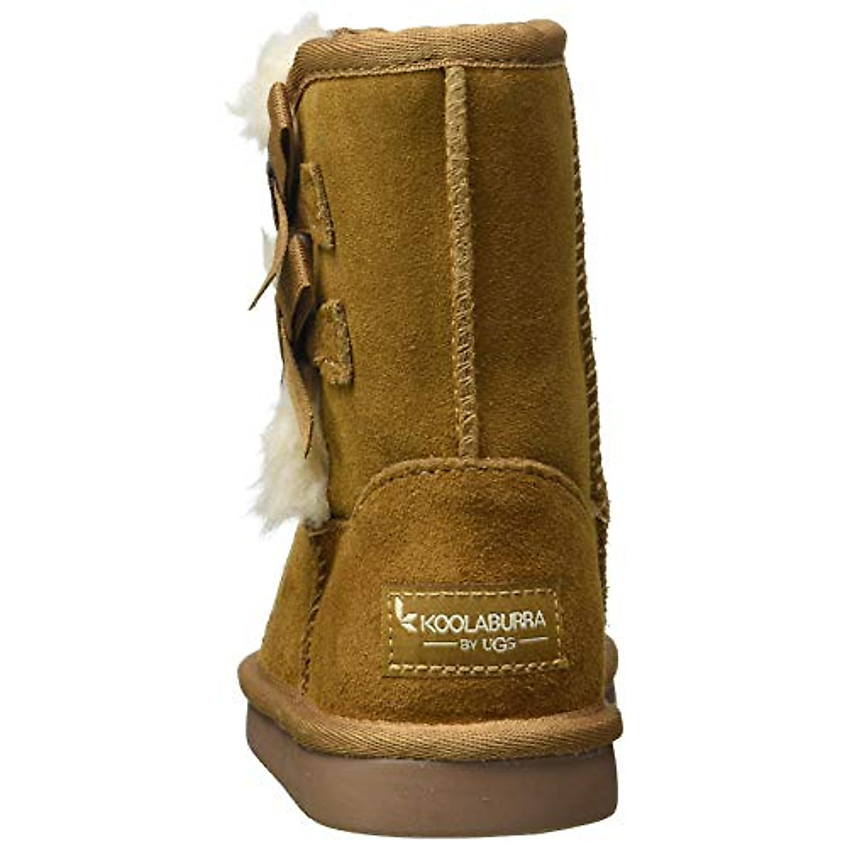 Koolaburra by UGG Unisex-Child Victoria Short Fashion Boot, Chestnut, 9 Toddler US