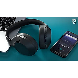 Philips H8506 Over-Ear Wireless Headphones with Noise Canceling Pro (ANC) and Multipoint Bluetooth Connection, 60 Hours Playtime, (TAH8506BK/00)