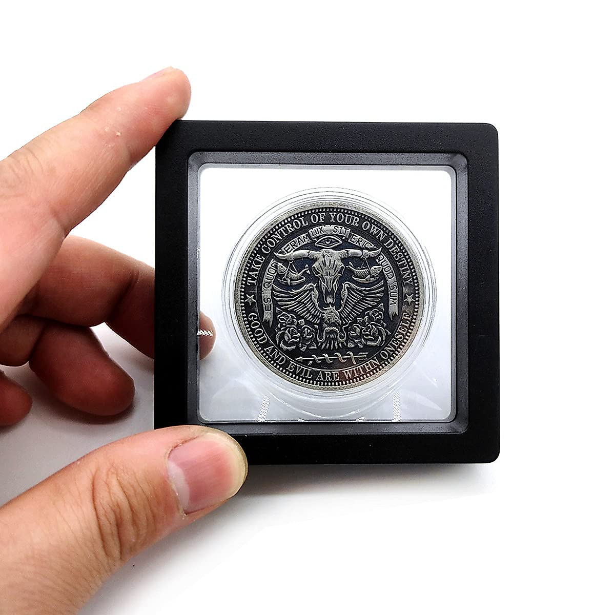 Egyptian Myth Azrael Anubis Werewolf Hobo Nickel Antique Silver Collection Challenge Coin Satan Series