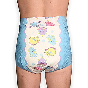 Rearz - Lil' Monsters - Adult Diapers (16 Pack) (Large)