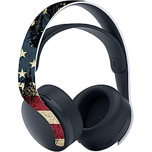 PlayVital US Flag The Stars & Stripes Full Set Skin Decal for ps5 Console Disc Edition, Sticker Vinyl Decal for ps5 Controller & Charging Station & Headset & Media Remote