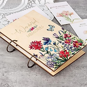 Giiffu Card Keeper with Metal Buckles Binding, Card Organizer Book, Holiday and Birthday Card Keepsake Book Greeting Card Holder and Greeting Card Keeper, 6.3" x 9.5"