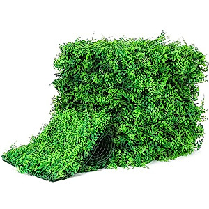 tonchean Grass Wall Panel 12PCS Artificial Hedge Panels 24 x 16inch Faux Greenery Wall Backdrop Topiary Fence Screen for Indoor Outdoor Decor Garden Fence Backdrop