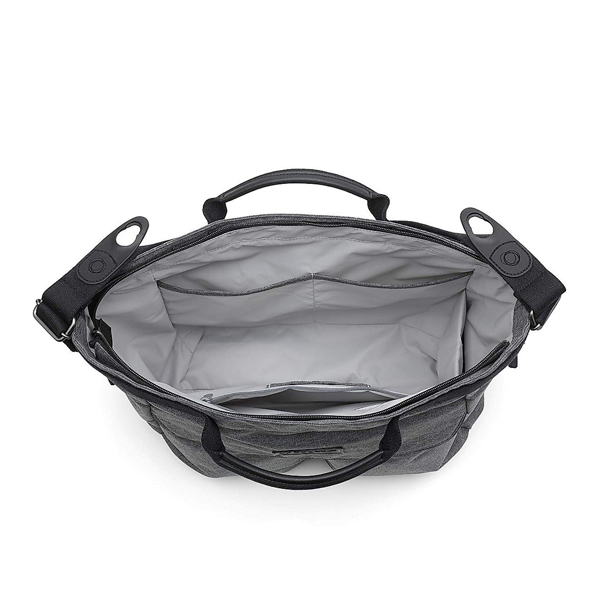 Bugaboo Changing Bag - Grey Melange - Convenient and Stylish Diaper Bag to Carry All of Your Essentials - Easily attaches to Bee5, Cameleon3, Fox and Buffalo Strollers, Grey Melange