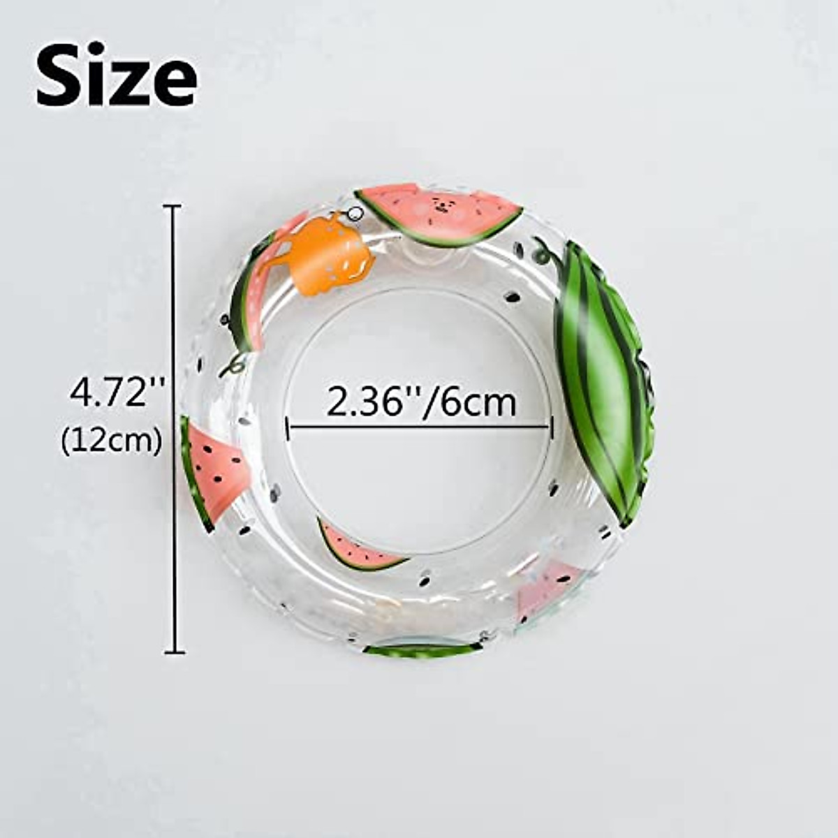 4.72 Inch Lizard Bearded Dragon Bath Collar Ring Small Animal Inflatable Float Toy Reptile Swim Life Jacket Float for for Ferret Lizard Hedgehog Hamster Ferret Cage Accessories Photo Shoot Toy