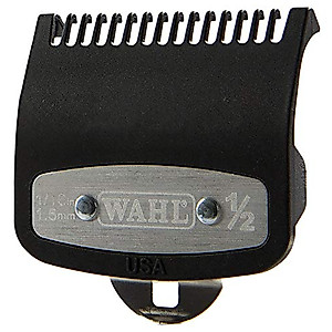 Wahl Professional- Versatile Premium Cutting Guide Comb with Metal Clip #1/2 & #1 1/2 Combo Set #3354-1100-1000 for All Wahl Clippers/Trimmer