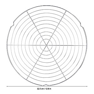 Srliya fire Pit Grate Round Grill grates 33×33×2 Round Shape BBQ Wire mesh Grill net Barbecue Grilled Grid Rack Outdoor Camping Picnic Tool