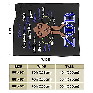Sorority Gifts for Women,Lightweight Throw Blanket Sorority Paraphernalia Gifts Blanket Bedroom Living Room Sofa Warm Blanket 50"x40"