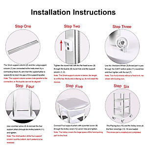 Beauty Salon Furniture Trolley Spa Styling Pedestal Rolling Cart 4 Shelf Abs Aluminum Elitzia ETTRO5