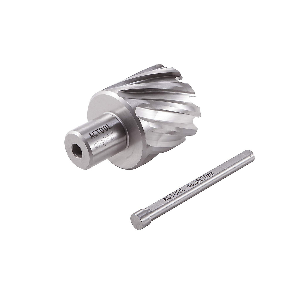 ACTOOL 1-9/16" Diameter × 1" Depth of Cut HSS ANNULAR Cutter with 3/4'' Weldon Shank