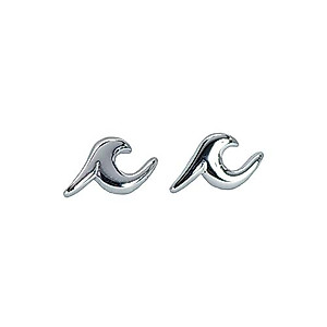 Pura Vida Silver Wave Stud Earring Set - .925 Sterling Silver, Accessory for Women