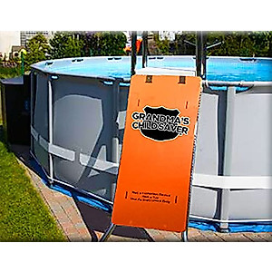 Grandma's Child Saver - Expert Pool Safety - Pool Ladder Guard - Child Protector - Prevent Drowning, Orange