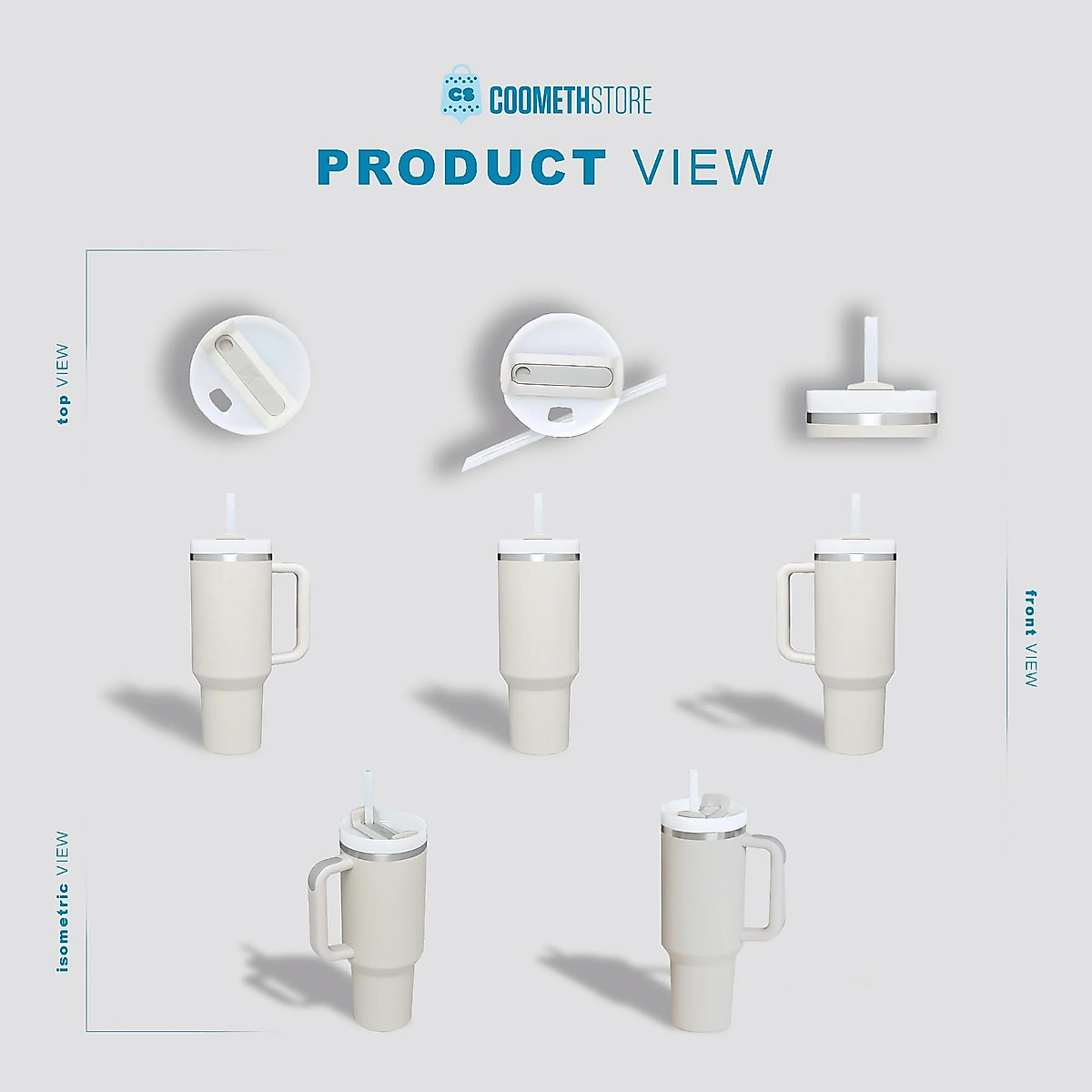 Insulated 40 oz Tumbler with Handle and Straw - Double-Walled Stainless Steel, BPA-Free, Excellent Temperature Retention, Leak-Proof Design
