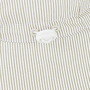 Zando Baby Girl Sun Hat Infant Wide Brim Hats Baby Boy Beach Hat UPF 50+ Toddler Caps for Boys Girls Baby Bucket Hat Beige 0-6 Months