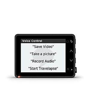 Garmin Dash Cam 67W, 1440p and Extra-Wide 180-degree FOV, Monitor Your Vehicle While Away w/ New Connected Features, Voice Control, Compact and Discreet (International Version)