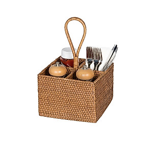 KOUBOO Laguna Bottle Caddy, Honey Brown