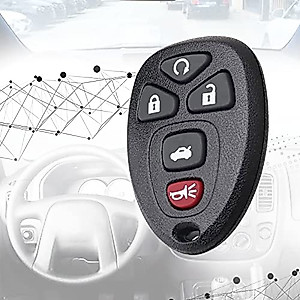 BestKeys Replacement For 2005-2008 Pontiac Grand Prix Keyless Entry 5 Button Replacement Key Fob